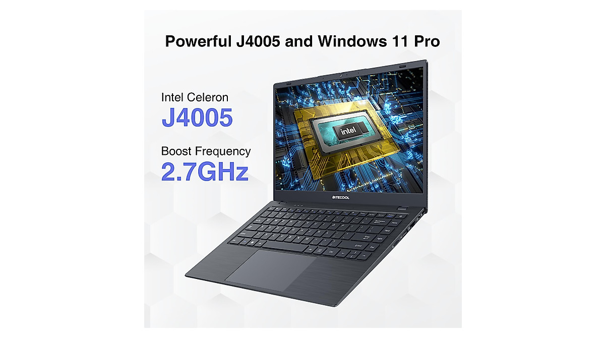 BiTECOOL 14-inch Windows 11 Laptop Computer, 8GB RAM 256GB SSD Laptop, Intel Celeron J4005 Dual ...