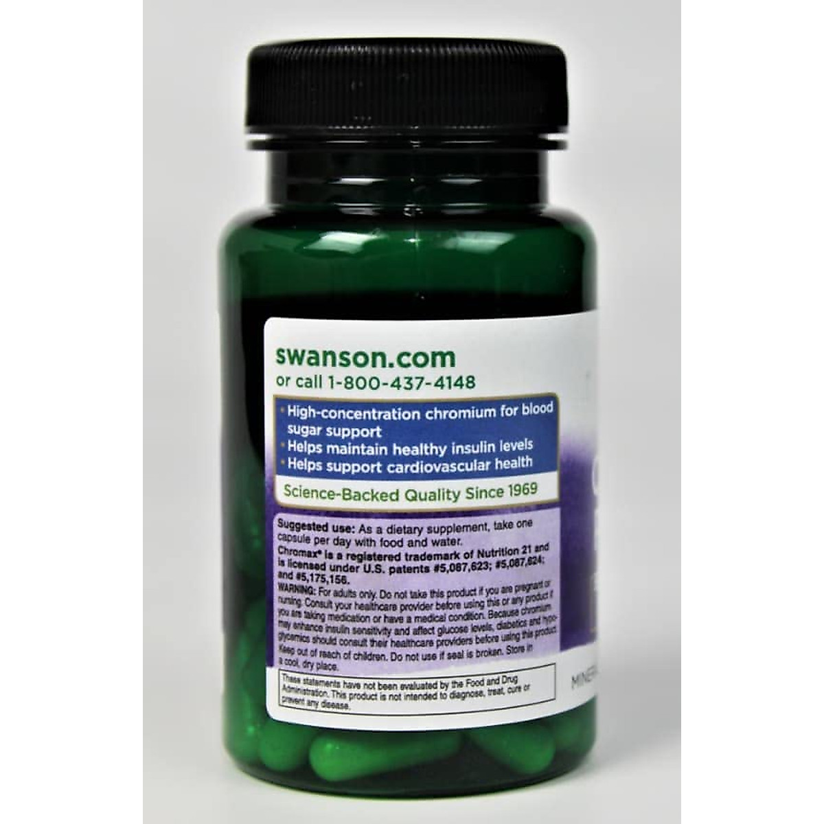 Swanson Chromium Picolinate 200 mcg 60 Capsules (2 Pack)
