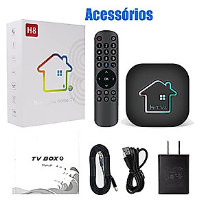 2023 H8 BR IPTV Brazil Brasil Quad-Core Mali-450MP GPU Ultra-Fast Reaction Speed HDMI Box
