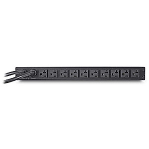 APC Rack ATS, Rack-Mount Transfer Switch 120V/20A, (10) 5-20R Outlets, (AP4452)