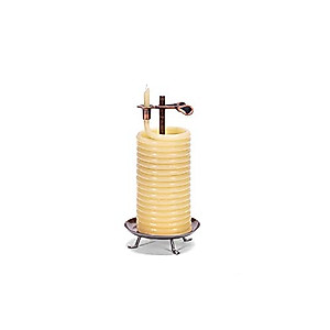 Candle by the Hour 80-Hour Vertical Candle, Eco-friendly Natural Beeswax with Cotton Wick