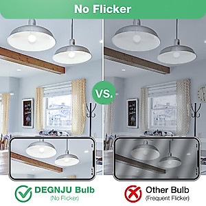 DEGNJU LED Light Bulbs, 100 Watt Equivalent LED Bulbs A19, 5000K Daylight Light Bulbs, 1500 Lumens, E26 Standard Base, Non-Dimmable, 13W Bright White LED Bulbs for Bedroom Home Office, 12 Pack