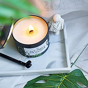 Chloefu LAN Christmas Festival Candle, Oak Tree & Fir Balsam Scented Candle, Smoky Cedarwood Oakmoss, Large Luxury Soy Candle, Highly Scented, 90 Hours Long Burning, 12.4 Oz Wood Wicked Candles