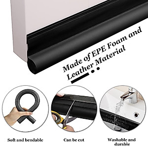 AOKON Under Door Draft Stopper 36 Inch Weather Stripping Door Seal - Seal Gap, Reduce Noise, Cold Air, Dust, Smoke, Wind/Breeze - Easy Installation - Good for Sensitive Skin