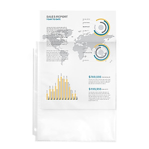 Avery Clear Economy Sheet Protectors, Top Load, 100 Document Protectors (75183)