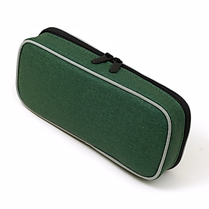LOONLOON 667 Mellow Pencil Case (Forest Green) Large Capacity Multi Sections Pencil Case with Divider Panel - Pen Pencil Case Simple Stationery Middle High School College Student Office