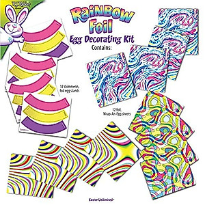 RAINBOW FOIL Easter EGG DECORATING KIT