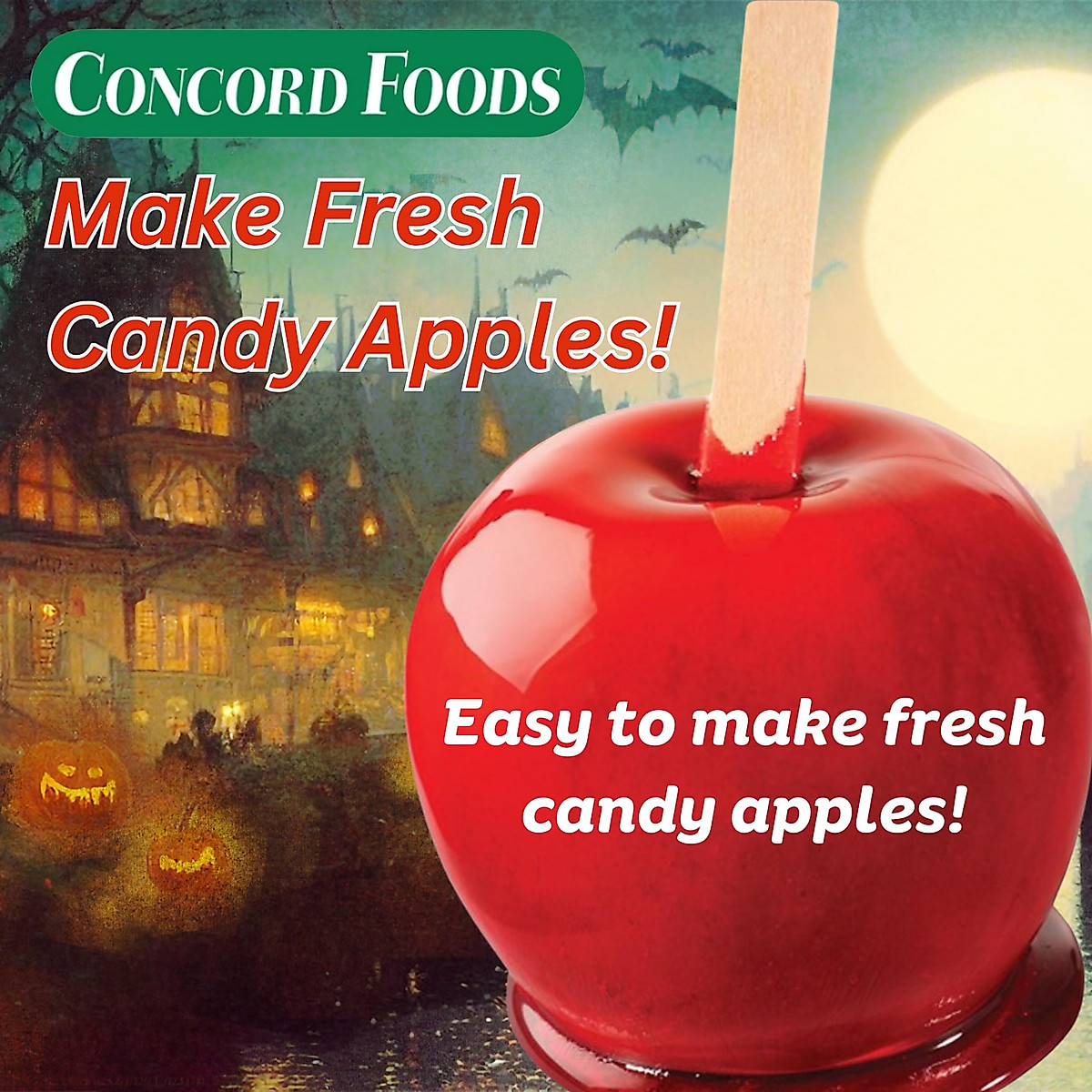 CONCORD CANDY & CARAMEL APPLE KITS (Makes 20 candy apples)