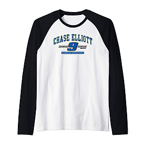 NASCAR - Chase Elliott - Arch Raglan Baseball Tee
