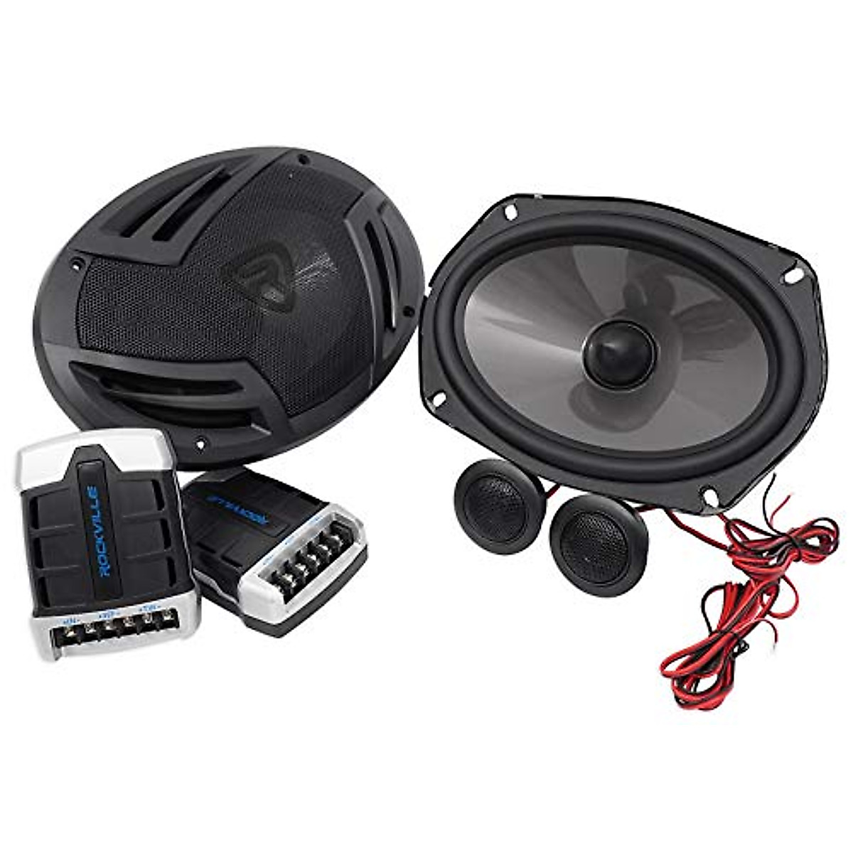 Rockville (2) Pairs RV69.2C 6x9 Component Car Speakers 2000w/440w RMS CEA Rated