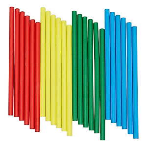Rhythm Lummi Sticks For Kids, Toddler Music Toys in 4 Colors (10 In, 24 Pieces)