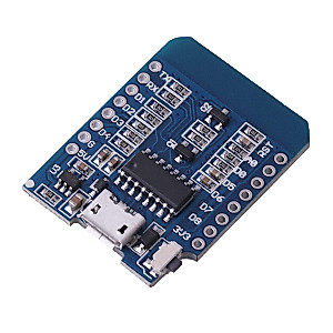 SP8266 ESP-12 ESP-12F NodeMcu Mini D1 Module WeMos Lua 4M Bytes WLAN Internet Development Board Base on ESP8266 ESP-12F for Ar-duino,Compatible with WeMos D1 Mini
