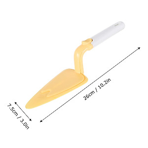 Hemoton Cheese Spatula Pizza Cutter Plastic Pie Server Pizza Cake Holder Cake Cutter Tart Dessert Slicer Pie Spatula Shovel for Serving Cake Pizza Pies Dessert Pie Spatula Cheese Cutter