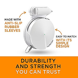 BANGCHEER Wi-Fi Wall Mount, Cable and Power Line Storage Boxes for TP-Link Deco M5, Suitable for Sorting Home Wi-Fi Routers, Wall Mounts That are Easy to be Installed on The Celling (White-3Pack)