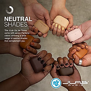 JLab Go Air Tones - True Wireless Earbuds Designed with Auto On and Connect, Touch Controls, 32+ Hours Bluetooth Playtime, EQ3 Sound, and Dual Connect (7572 W)