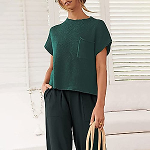 Two Piece Outfits for Women Sweater Sets Knit Pullover Tops and High Waisted Pants Lounge 2 Piece Matching Sets yoga pants 2023 outfits