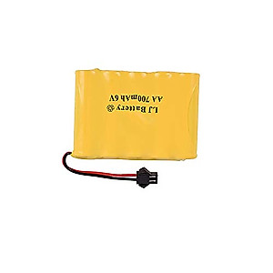 Parts & Accessories 6v 700mah AA NI-CD Battery Remote Control Electric Toys car Ship Robot Rechargeable AA 6V 700 mah high Capacity Battery Toy Part - (Color: Light Grey)
