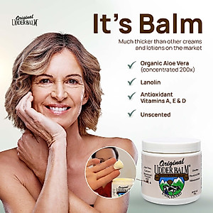 Unscented Original Udder Balm for Cracked Dry Skin 16 Fl Oz