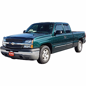 Auto Ventshade [AVS] Ventvisor / Rain Guards | Smoke Color, 4 pc | 94044 | Fits 1999-2006 Chevrolet/GMC Silverado/Sierra 1500, 2001-2006 Silverado/Sierra 2500/3500, 2007 HD Classic Models w/ Ext. Cab