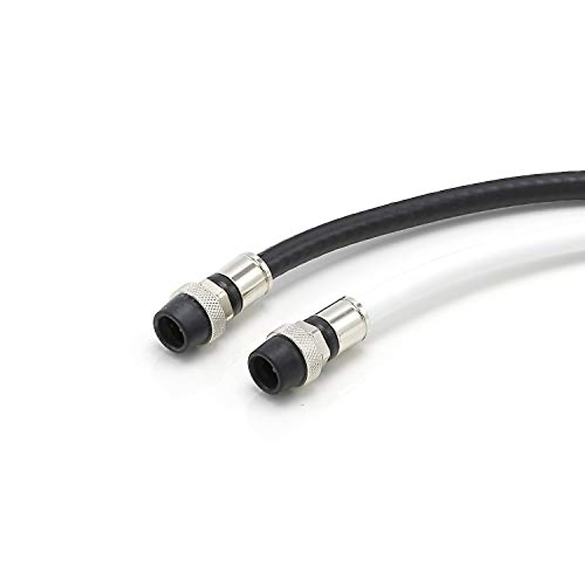 THE CIMPLE CO 50' Feet, Black RG6 Coaxial Cable with Rubber booted - Weather Proof Indoor/Outdoor Rated Connectors, F81 / RF, Digital Coax for CATV, Antenna, Internet, Satellite, and More