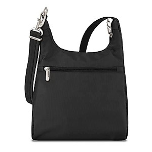 Travelon Anti-Theft Classic Essential Messenger Bag, Black, One Size, 9.75 x 10 x 2.5