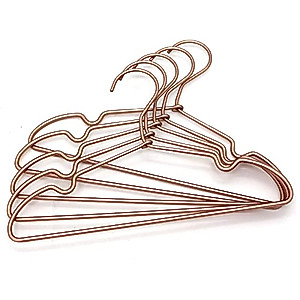30Pack Koobay Non Slip 32CM Gold Copper Light Wire Children Clothes Suit Coat Metal Hanger