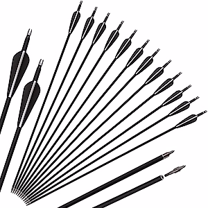 Monleap 56" Takedown Recurve Bow and Arrows Set for Adults Right Hand Archery Kit Metal Riser Hunting Bow for Shooting Practice 30-50lb (Black 50lb)