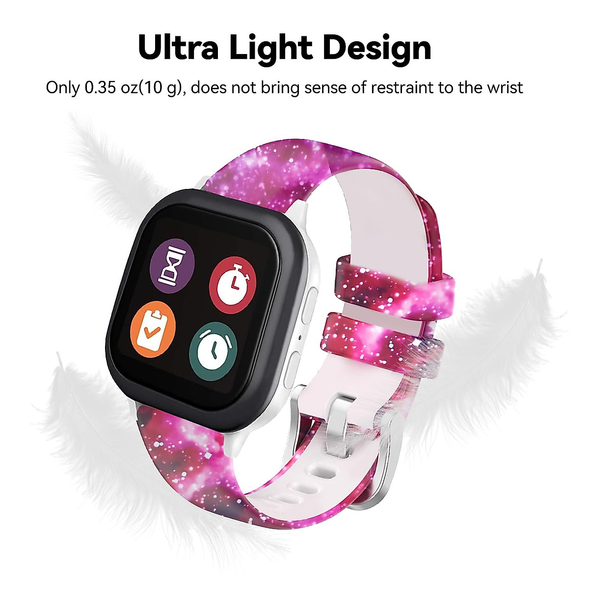 Chofit 5 Pack Bands Compatible for Verizon Gizmo 3 2 1/Gabb Watch Bands for Kids, 20MM Band Quick Release Colorful Pattern Wristband Straps for Verizon Gizmo Watch 2/T-Mobile SyncUP Kids Smartwatch