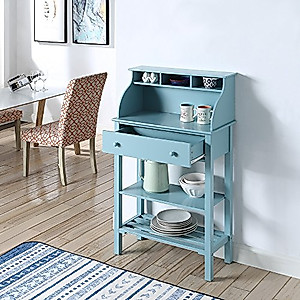 Convenience Concepts Designs2Go Office / Kitchen Storage Desk, Sea Foam