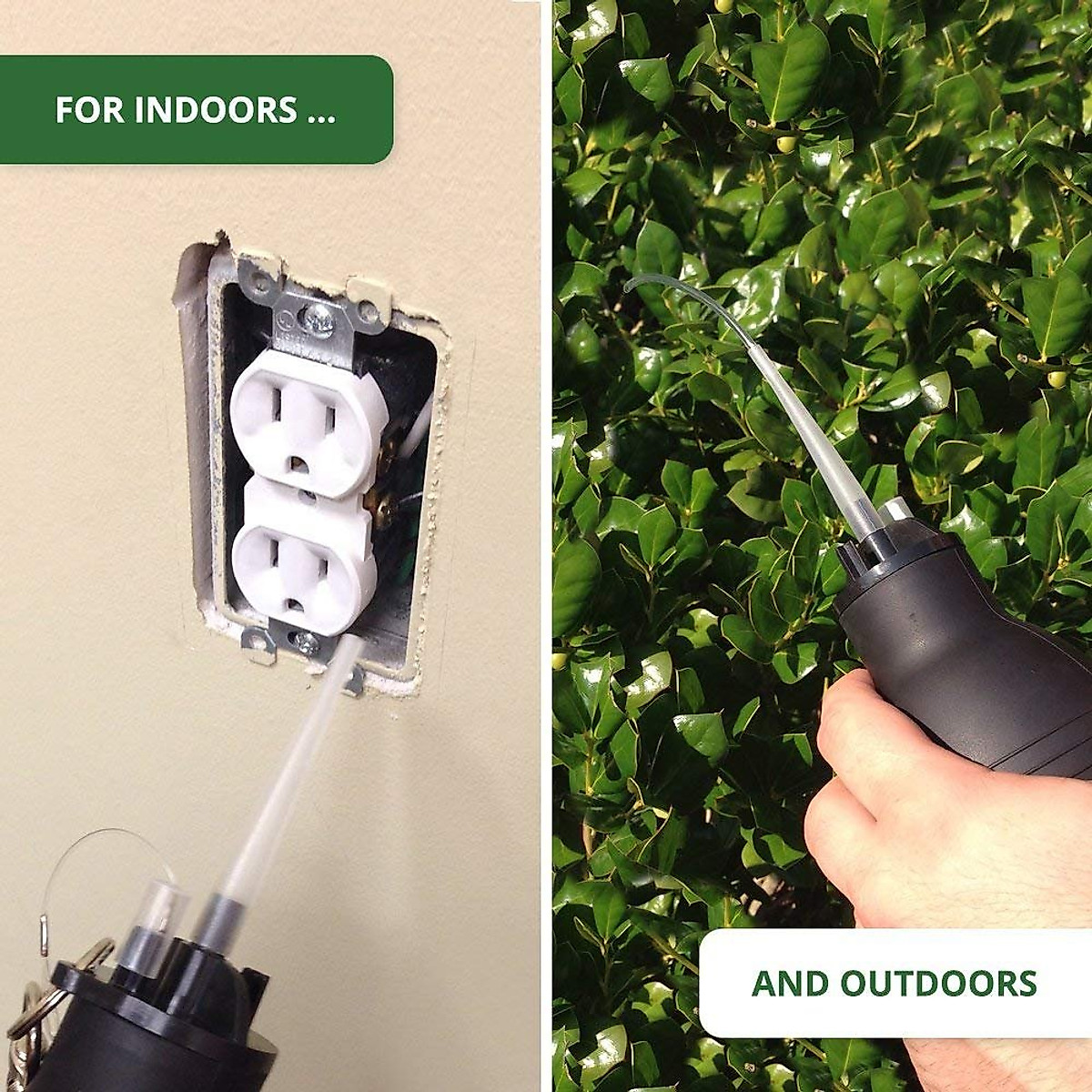 Punchau Diatomaceous Earth Duster, Powder Sprayer, Garden Duster Applicator Dispenser with Long Plastic Tube for Organic Gardening Agricultural Supplies