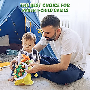 KILATIVE Bowser Plush, Bowser Stuffed Animal, Mario All Star Collection, 10" Multi-Colored