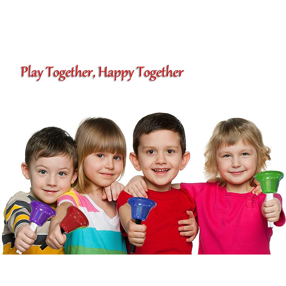 Handbell,8-Note Diatonic Hand Bells Set,Colorful Musical Instrument for Kids,Toddlers Adults,Perfect for Festivals, Teaching,Church,Weddings,Family Parties Come with Carry Bag