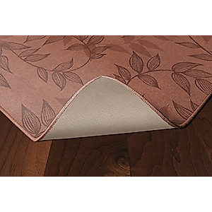 Brumlow Mills Entwined Simple Floral Home Indoor Area Rug with Colorful Print Pattern, Perfect for Living Room Decor, Dining Carpet, Bedroom Mat, Entryway or Kitchen Rug, 2'6" x 3'10", Red