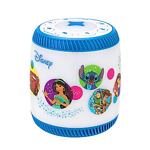eKids Disney Bluetooth Storyteller with EZ Link, Night Light, Sleep Sounds, and Bedtime Stories for Kids, Designed for Fans of Disney Toys