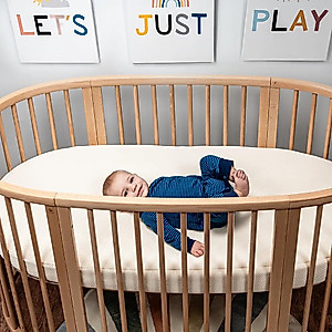 Naturepedic No Compromise Organic Cotton Oval Crib Mattress