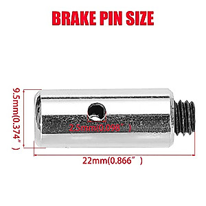 GREHUA Rear 4" Brake Band Drum Pin Brake Cable Kit Red for Predator 212cc 420cc 196cc Manco Bandit Critter 1492 4316 297 Rotary 484 Azusa 2251-B Yerf-Dog Go Kart Yard Cart Dune Buggies Mini Bike ATV