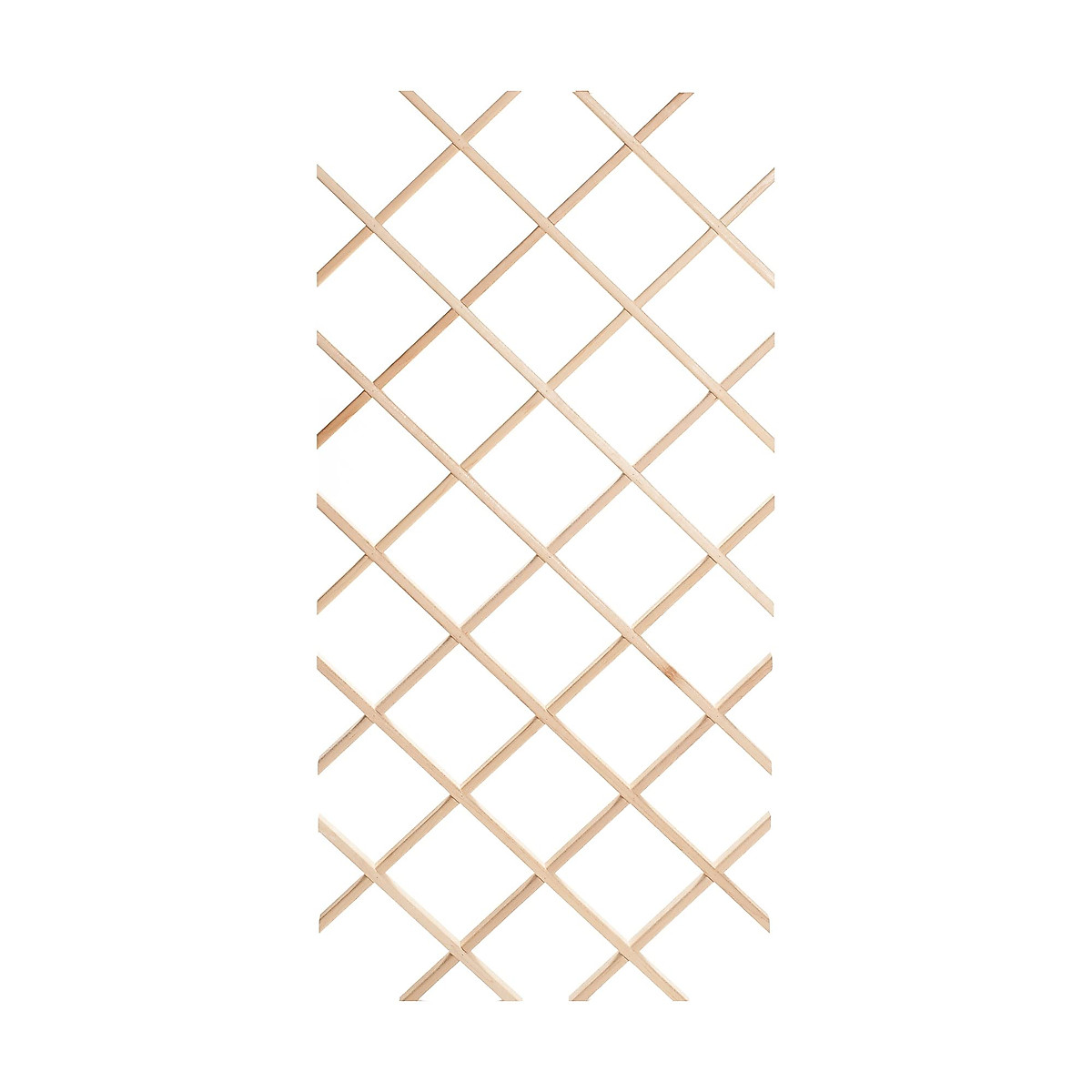 American Pro Décor 14-Bottle Trimmable Wine Rack Lattice Panel Inserts in Unfinished Solid North American Hard Maple