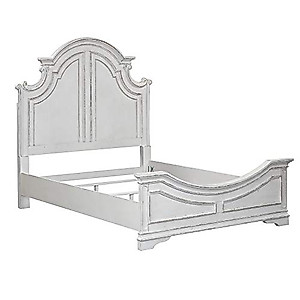Liberty Furniture INDUSTRIES Magnolia Manor Panel Bed, Queen, Antique White