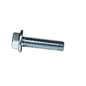 (10) M10-1.50 x 40mm Hex Head Flange Bolt Non Serrated Class 10.9 Zinc DIN 6921