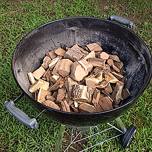 Camerons All Natural Alder Wood Chunks for Smoking Meat -420 Cu In Box, Approx 3.5 Pounds - Kiln Dried Large Cut BBQ Wood Chips for Smoker - Barbecue Chunks Smoker Accessories - Grilling Gifts for Men