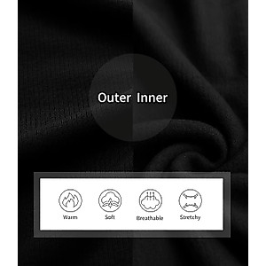 Zengjo Mock Turtleneck Ribbed Shirt Women (Black,XL)