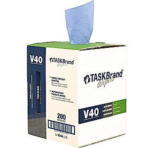 TaskBrand N-V040CGB Hospeco V40 Value Series, Blue (Pack of 200) & Fast Orange 25217 Pumice Lotion, Heavy Duty Hand Cleaner, Natural Citrus Scent, (64oz)