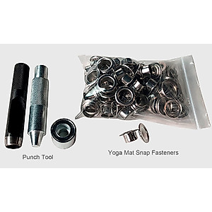 Yoga Mat Holder Black Wall Mount Yoga Mat Rack with Punch Tool, Modern Large Capacity Yoga Mat Holder for Gym/Fitness Class/Home/Yoga Studio, Heavy Duty Load 40 Kg