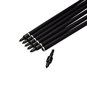 SHENG-RUI 16/18/20/22 inch Archery Crossbow Bolts Arrows Hunting Practicing Carbon Arrows Half Moon Nock for Targeting Hunting Outdoor Sport