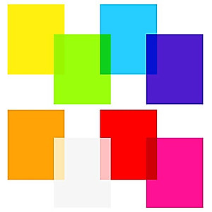 104 Pieces Cello Sheets Cellophane Wraps for DIY Arts Crafts Decoration (6 x 8 Inch)