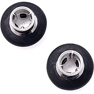 PEGLY 2 Pack Replacement Taller Concave Magnetic Analog Thumbstick Set Compatible with Xbox One Elite 2 Controller Classic Thumbsticks Black