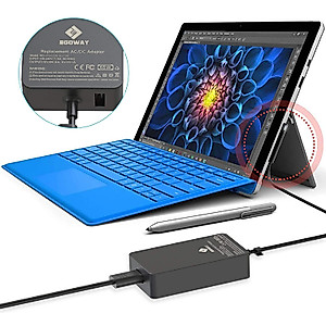 Microsoft Surface Charger 65W 15V 4A AC Power Supply Compatible with Surface Pro X 8 7 6 5 4 3/ Surface Laptop 4 3 2 1 / Surface Book 2/3 13.5“ Surface Pro Charger with Wall Plug and 6ft Power Cord