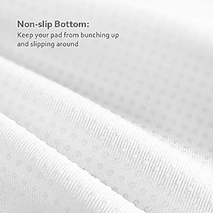 Waterproof Crib Mattress Protector 18" x 36", Non-Slip & Sturdy Mattress Pad Mat, 4 Layers Incontinence Bed Pad for Children Adults, Pets Training Pee Pad, White