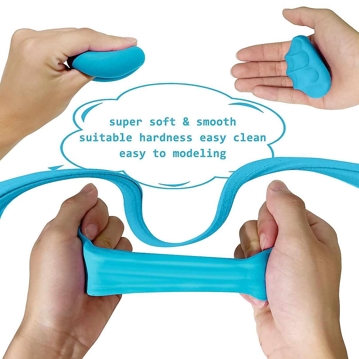 24 Colors Air Dry Clay for Kids with 6 Pull Back Toy Car, Ultra-Light and Soft Modeling Clay Kit, Art and Crafts DIY Model Magic Clay, Toy Car Clay Easy to Use Christmas Gifts for Boys and Girls