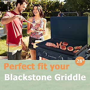 28" Hard Cover Hood with Handle and Temperature Gauge for Blackstone 28 Inch Griddle,1517 1853 1885 1605 1803 1839 1856 1924 1983 2094 2145 2137 5003 Griddle Hood